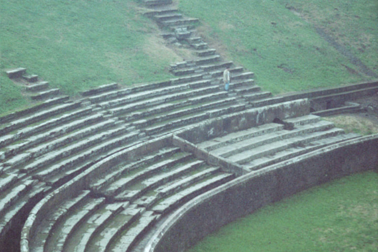 Howie gives the thumbs-down in the Coliseum.